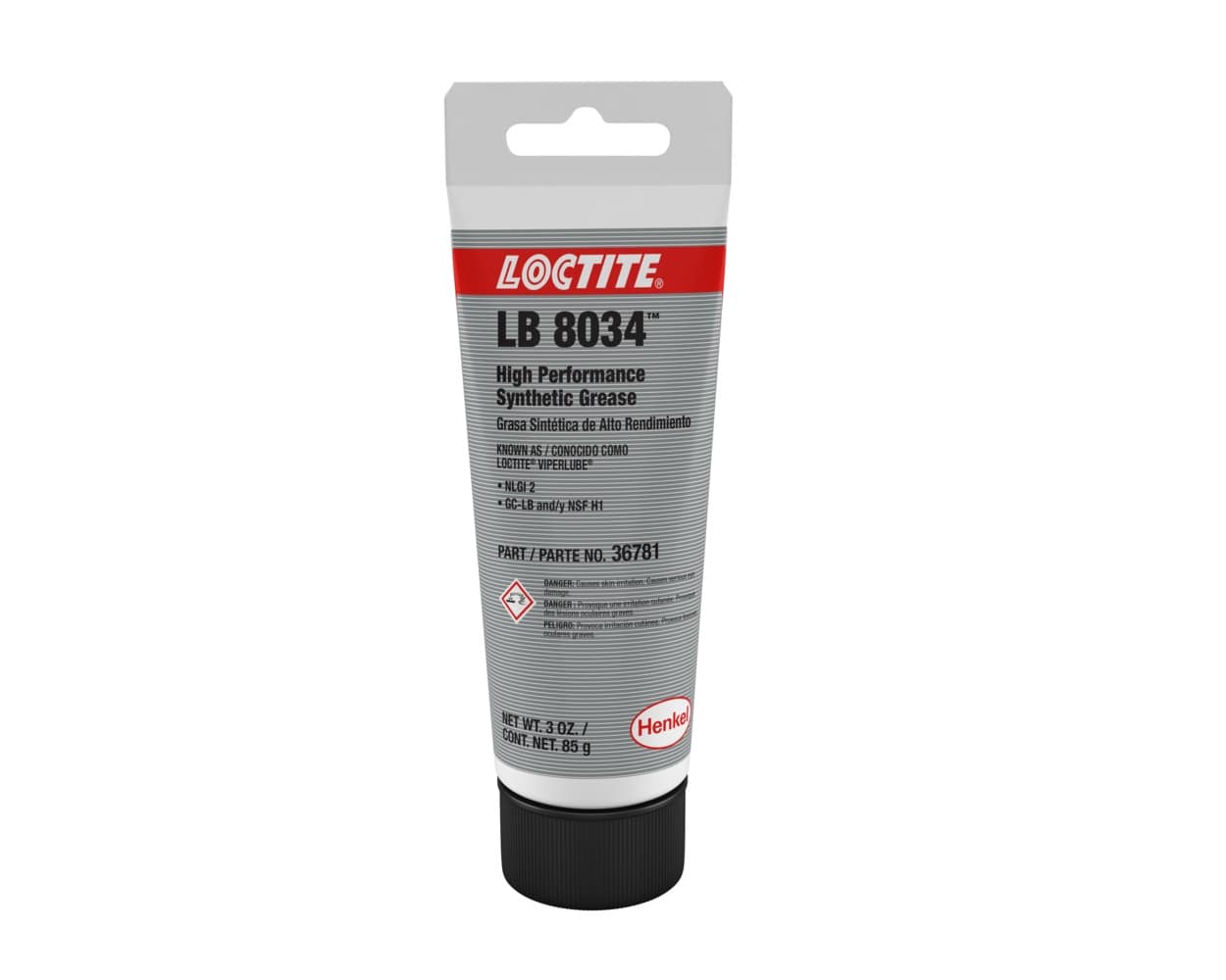 LOCTITE LB 8034 High Performance Synthetic Grease, 3oz Tube (Case of 12 ...